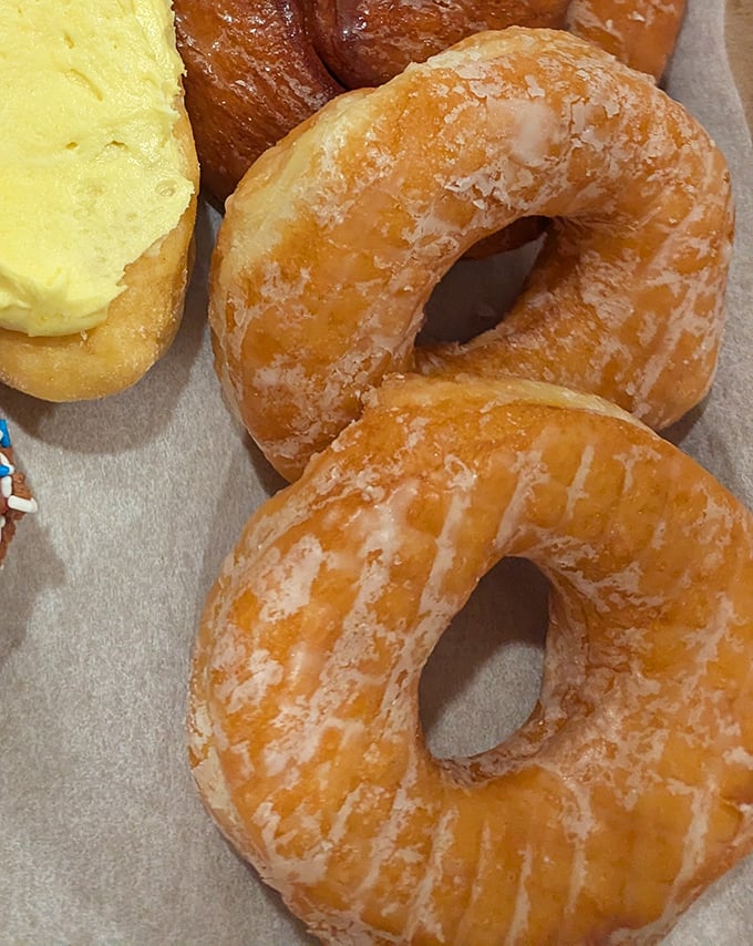 These glazed beauties glisten with such perfection they could make Homer Simpson weep tears of joy and abandon his Springfield Donuts forever.