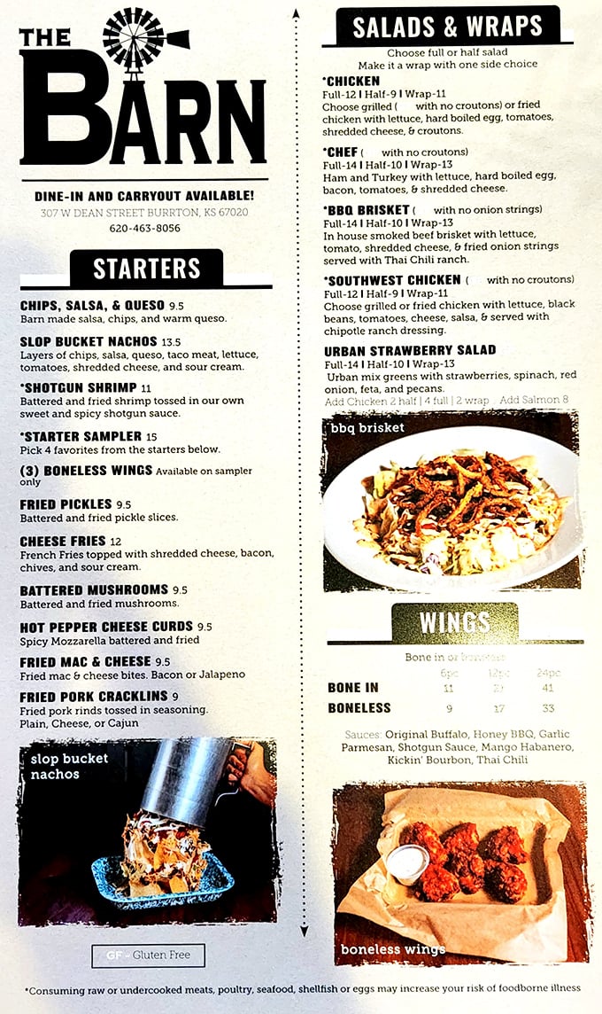 The menu reads like a love letter to comfort food. "Slop Bucket Nachos" might not sound elegant, but trust me—elegance is overrated when flavor's this good.