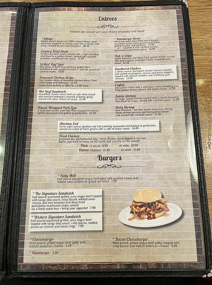 This menu reads like a love letter to Midwest comfort food – no molecular gastronomy or deconstructed anything, just honest dishes that hug you from the inside.