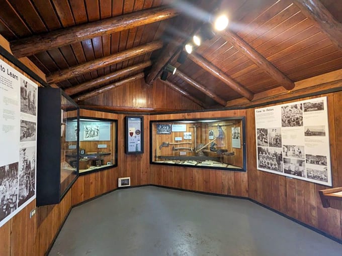 History preserved in cedar and stories. The CCC Interpretive Center feels like stepping into a time capsule of conservation.