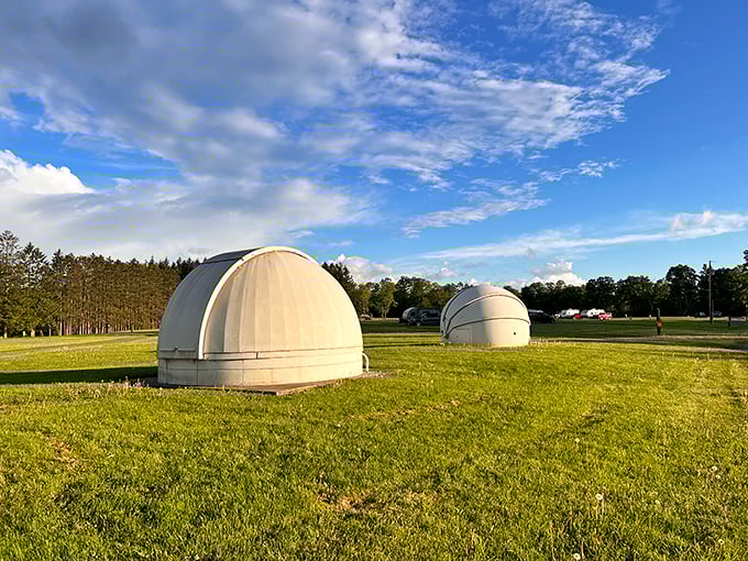 These unassuming domes at Cherry Springs State Park house astronomical wonders. By night, they're portals to galaxies that city dwellers can only dream about.