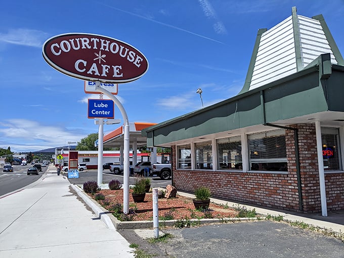 The Courthouse Café isn't just serving breakfast—it's serving nostalgia with a side of mountain views.