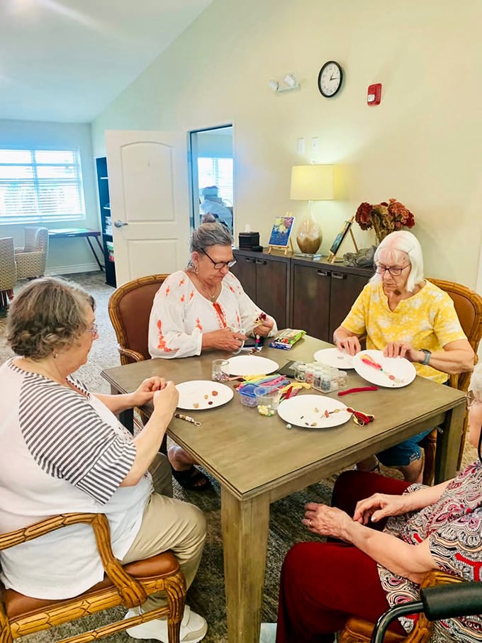 Crafting isn't just for Pinterest anymore. These residents are creating masterpieces and friendships simultaneously—the ultimate two-for-one special.