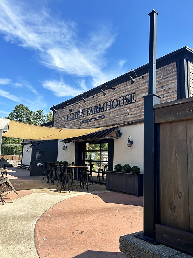 Ellie's Farmhouse serves up comfort food with a side of rustic ambiance—the kind of place where calories don't count during retirement.