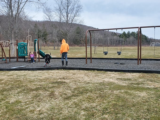 Community parks where kids can actually be kids without anyone checking if they're properly "enriched"—just good old-fashioned playground fun.
