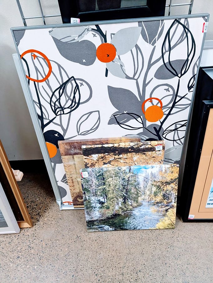 Wall art waiting for its forever home—from abstract designs to serene nature scenes, someone's perfect statement piece is hiding here.