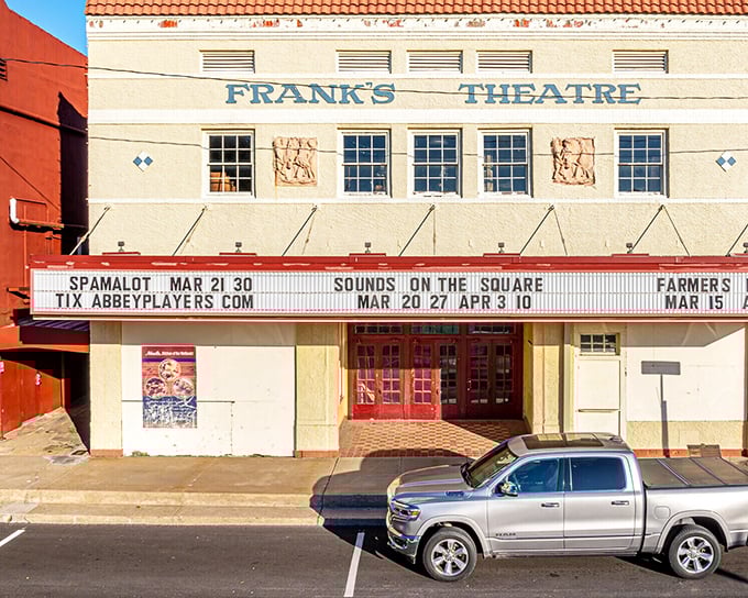 Frank's Theatre stands as a nostalgic reminder that movie magic isn't about stadium seating and 3D—it's about community gathering places with character.