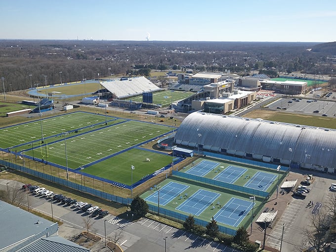 From championship games to weekend skating sessions where three generations wobble together on ice, the University's athletic facilities bring the community together.