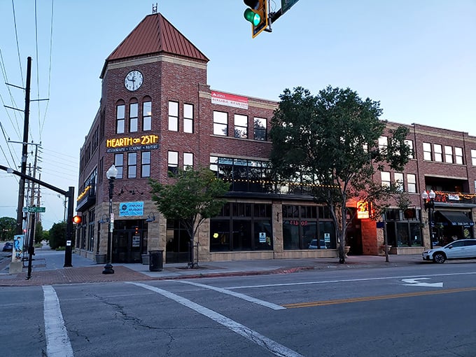 Hearth on 25th anchors downtown in a beautifully restored brick building. That clock tower isn't just telling time—it's telling stories of Ogden's colorful past.