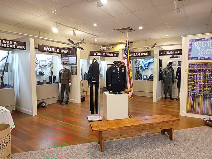 Step into the Heritage Museum and you're walking through time – each uniform tells a story of sacrifice that shaped both the town and nation.