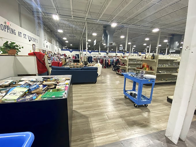 Step inside and the vastness hits you—aisles stretching toward infinity like some beautiful retail galaxy where every star costs less than you'd expect.