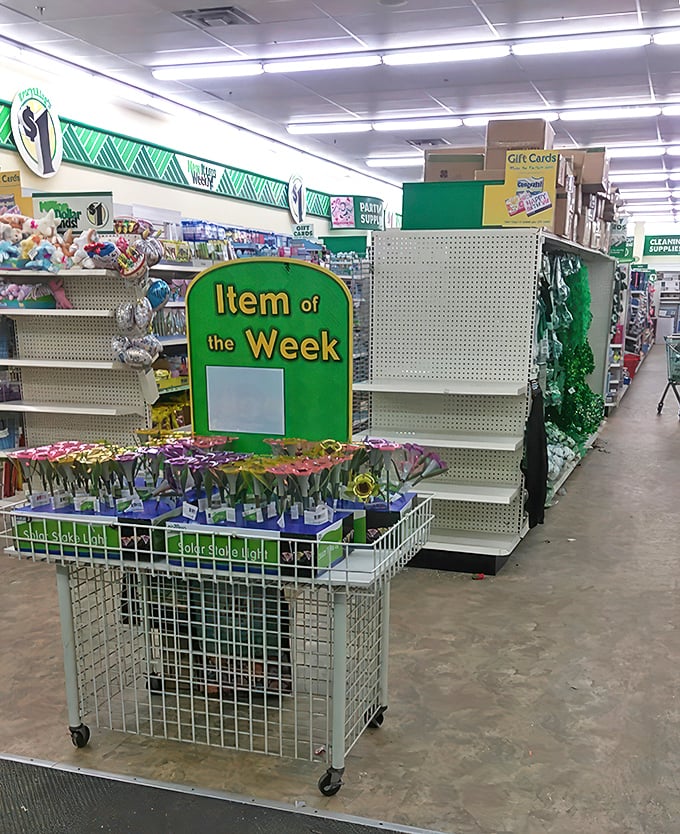 "Item of the Week" displays are like mini treasure chests, tempting you with deals you didn't know you needed.