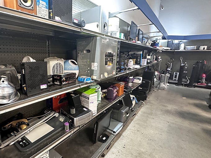 The electronics section stands as its own microcosm, where yesterday's gadgets await someone who sees potential where others saw only the past.