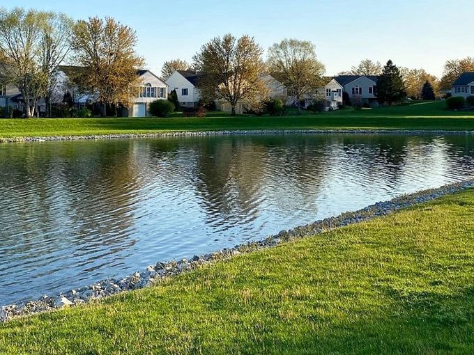 Reflections of comfortable living dance across the water. These homes aren't just near the lake – they're part of the view.
