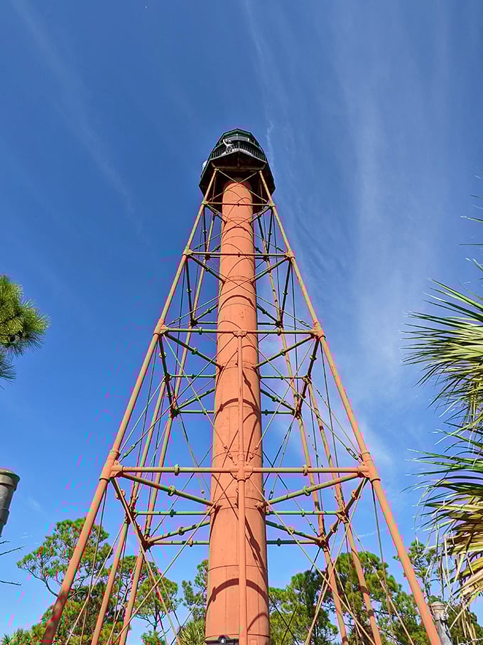 Standing tall since 1887, this rust-colored sentinel has guided countless sailors home. The lighthouse remains Anclote Key's most photogenic resident.