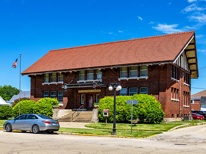 This isn't just any library—Matson Public Library's distinctive architecture makes borrowing books feel like an adventure in a building that could double as a movie set.