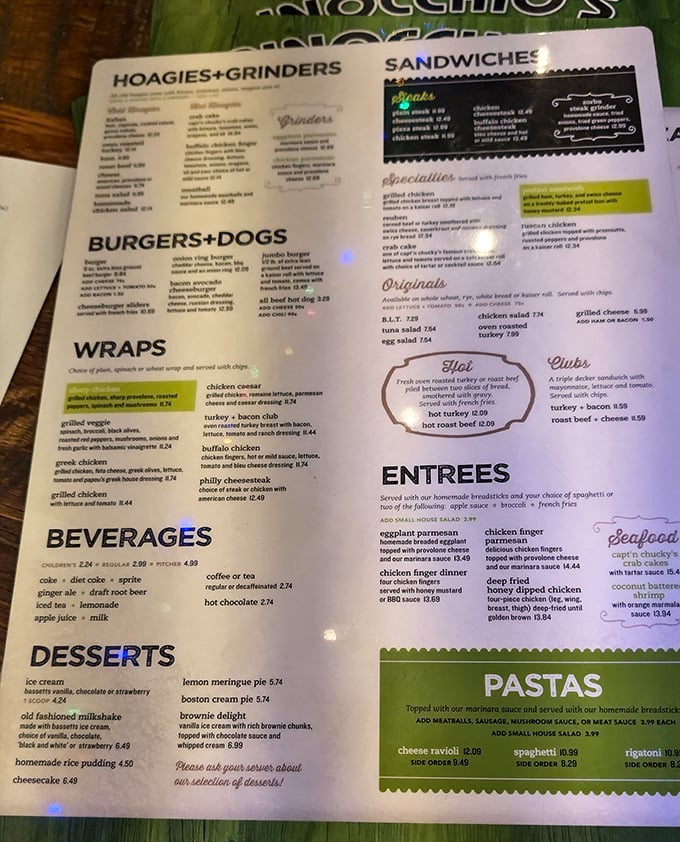 The menu reads like a love letter to comfort food—each item promising the kind of satisfaction that makes you close your eyes when you take that first bite.