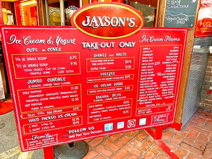 This isn't just a menu; it's a roadmap to happiness. The hardest decision you'll make today is choosing between dozens of homemade flavors.