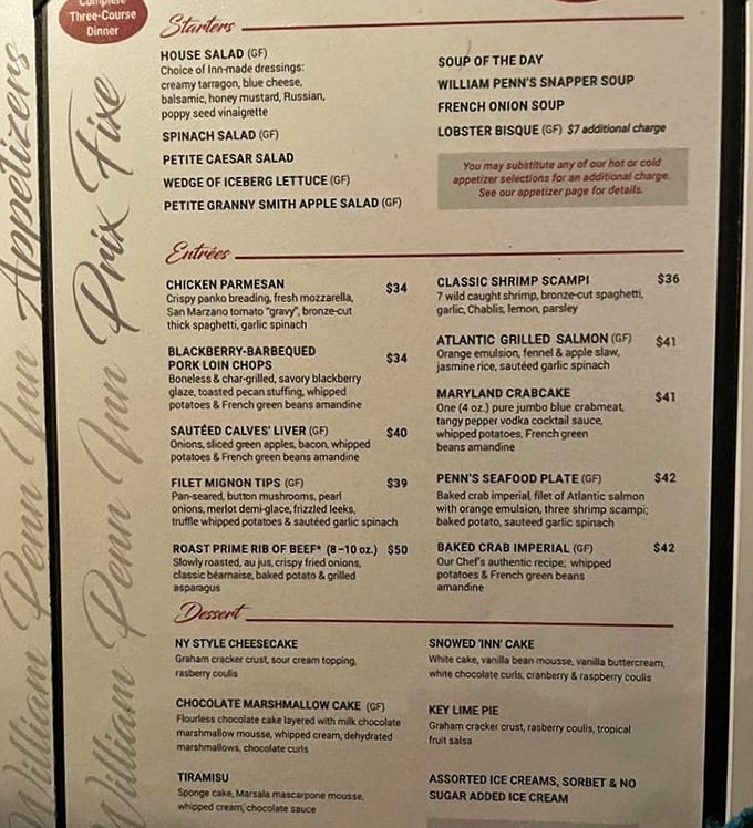 A menu that reads like a greatest hits album of American classics, where "trendy" takes a backseat to "time-tested perfection."