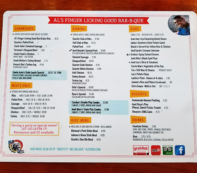 This menu isn't just a list of food—it's a roadmap to happiness. Study it carefully, your taste buds' future depends on it.
