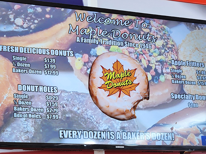 "Every dozen is a baker's dozen!" The menu board that launched a thousand diet cheat days across York County.