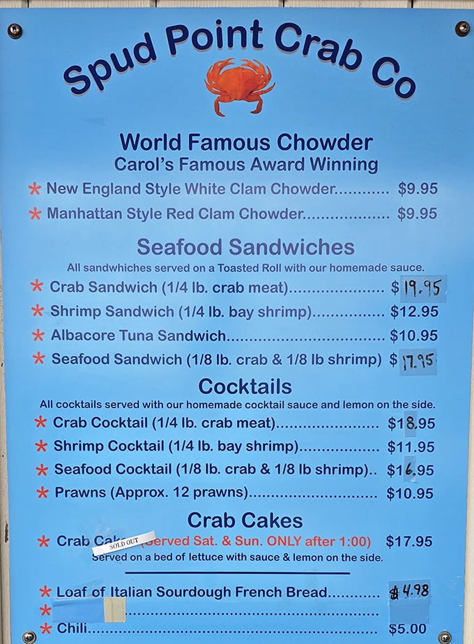 A menu that cuts right to the chase—no foam, no fusion, no fuss. Just the ocean's finest offerings prepared with respect and served with pride.
