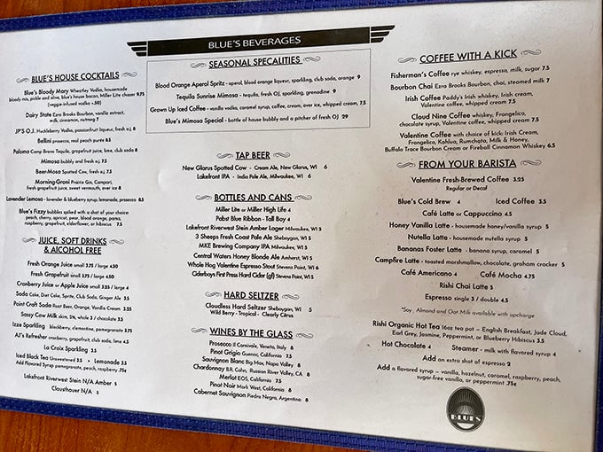 This isn't just a menu; it's a roadmap to breakfast nirvana with cocktails that prove morning meals deserve celebration too.