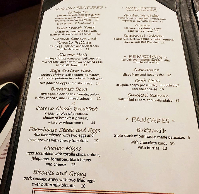 Breakfast at Oceano isn't just a meal—it's a morning revelation. Their Iron Skillet Mussels might forever change how you think about the first meal of the day.