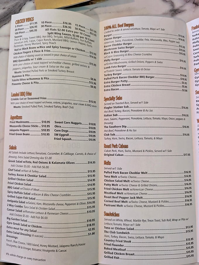 This menu is basically a choose-your-own-adventure book, except every choice leads to deliciousness and zero regrets whatsoever.