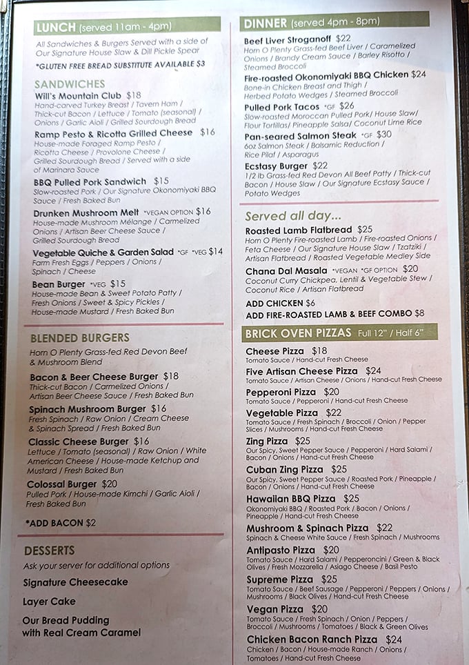 This isn't just a menu—it's a love letter to local agriculture. The Drunken Mushroom Melt alone is worth the drive from Philadelphia.