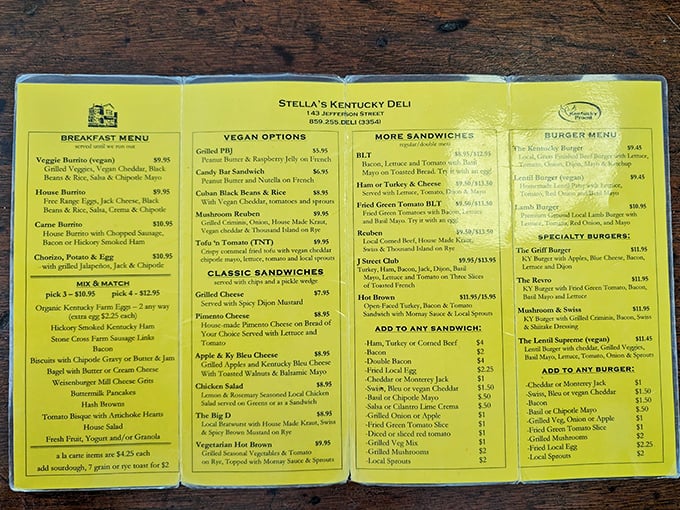 This menu isn't just a list—it's a roadmap to happiness. The hardest relationship you'll have today is choosing just one item.
