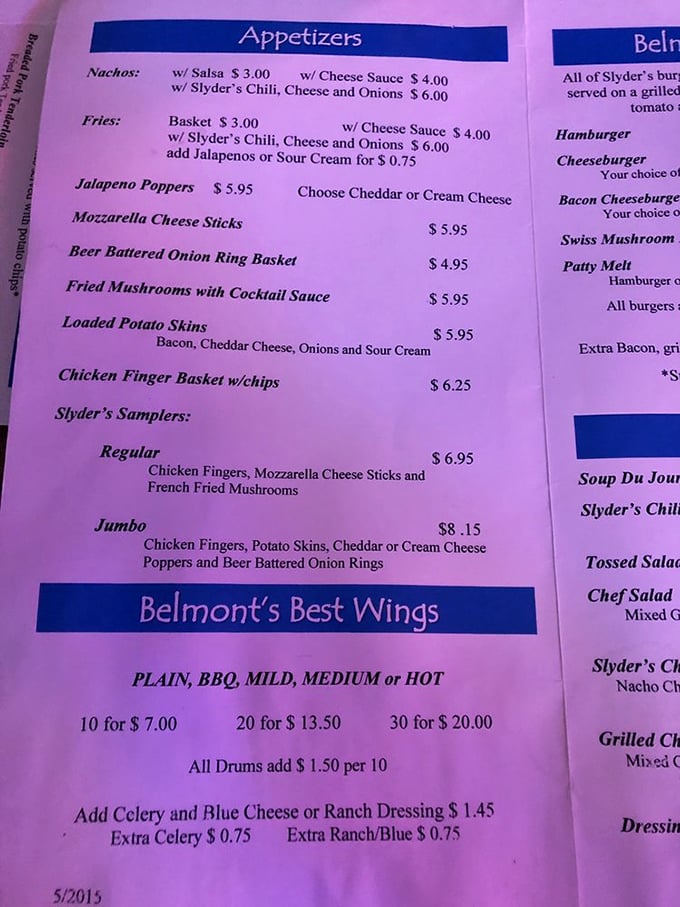 The menu reads like a love letter to comfort food classics. No molecular gastronomy here, just honest tavern fare that satisfies the soul.