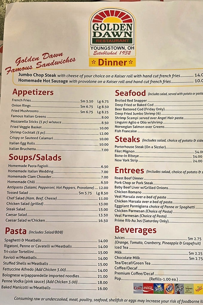 The menu reads like a love letter to Italian-American classics—no fusion confusion, just straightforward dishes that have stood the test of time.