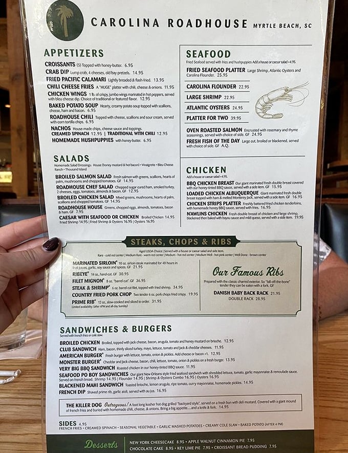 This menu isn't just a list of options—it's a roadmap to happiness. The only wrong choice is not ordering enough.