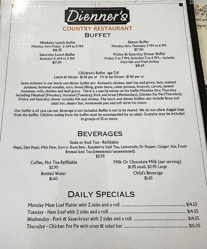 The menu reads like a love letter to comfort food. Notice beef tips and gravy appearing prominently – they're the celebrities of this establishment.