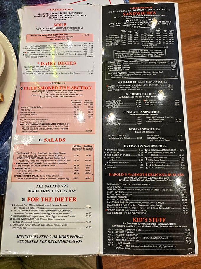 This isn't just a menu – it's a manifesto of magnificent excess where "feeds 2 or more people" is less a suggestion than a survival guide.