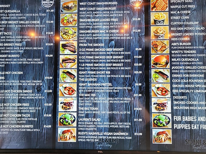 This isn't just a menu—it's a roadmap to happiness. The only wrong turn? Not ordering enough to try everything.