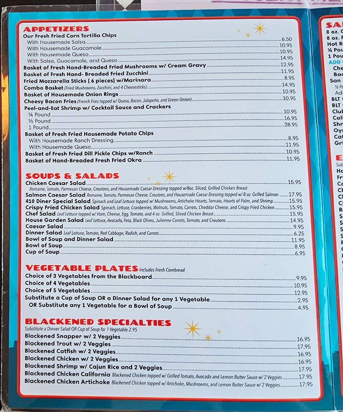 A menu that doesn't need fancy fonts or pretentious descriptions—just honest food that makes decision-making the hardest part of your meal.