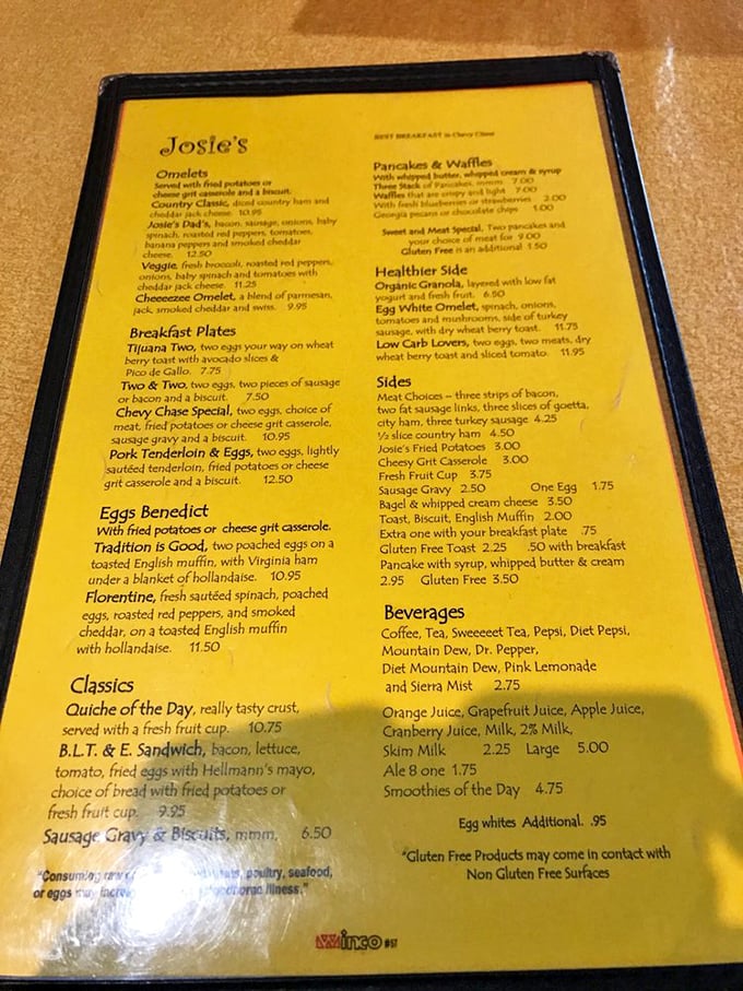 The legendary yellow menu—a breakfast manifesto that should be required reading for anyone who claims to appreciate the most important meal of the day.