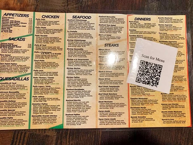 The menu reads like a love letter to Mexican cuisine, with enough options to require a strategy session before ordering.