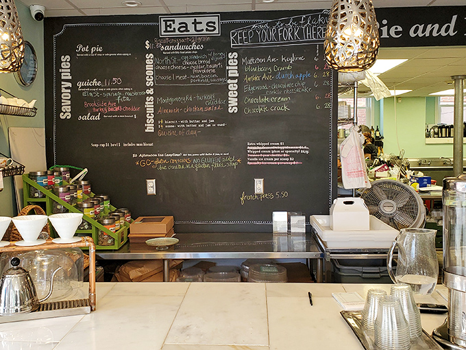 Chalkboard menus mean fresh daily specials, which is restaurant code for "we're actually cooking back there."