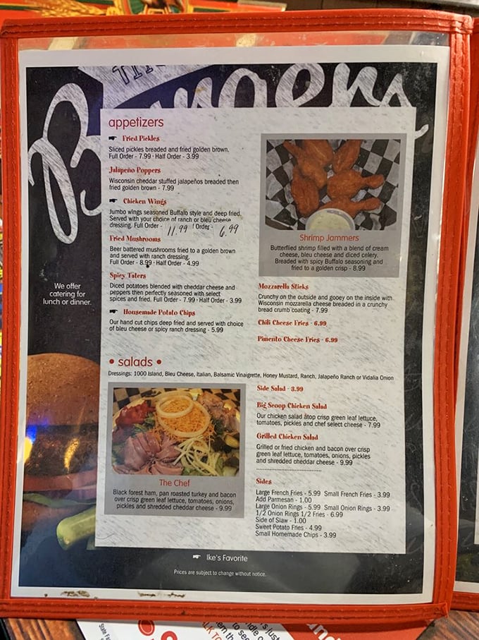 The menu at Ike's doesn't need fancy descriptions – these classic American comfort foods have been speaking for themselves for years.