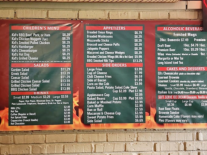 A menu board that hasn't changed much since the Reagan administration. In a world of QR codes and digital displays, there's something reassuring about this analog simplicity.