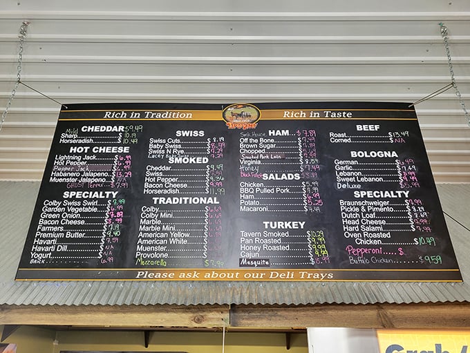 The menu board reads like a love letter to deli traditions, with enough options to make even the most decisive person suddenly question everything.