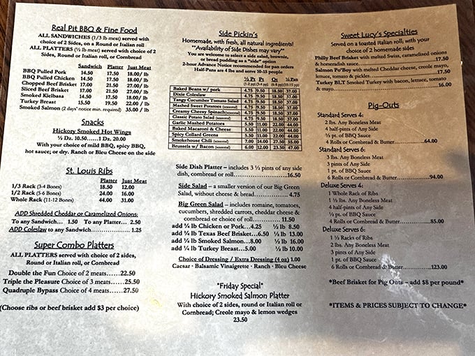 This menu reads like a love letter to carnivores – every item a potential new favorite waiting to happen.