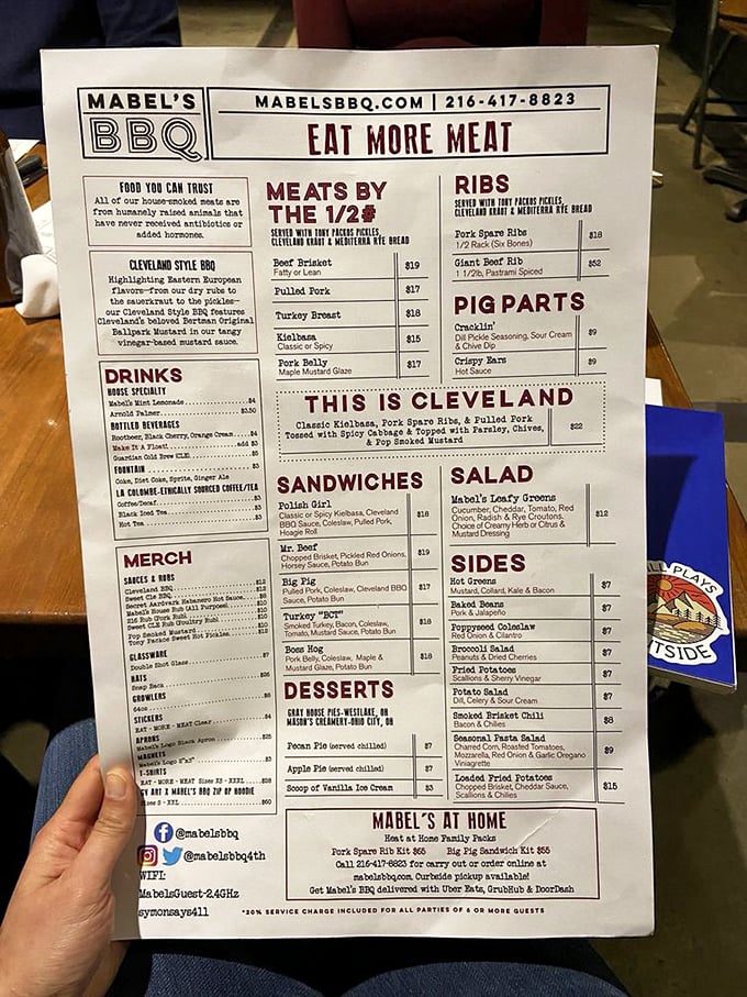"Eat More Meat" – finally, a menu that speaks my language and doesn't judge my life choices.