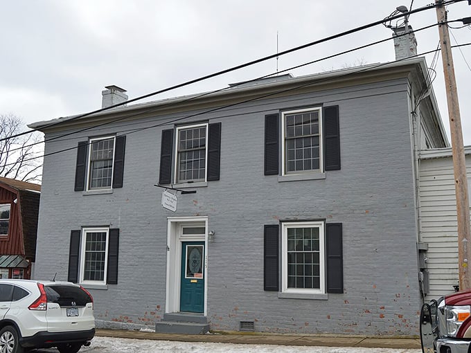 This stately painted brick building isn't just architecture—it's a character in Monterey's ongoing story, watching over generations of highland lives.