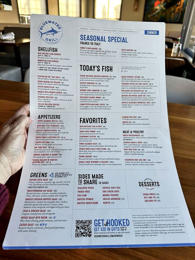 The menu reads like a love letter to the sea. Each carefully curated offering showcases the Pacific's bounty with preparations that let quality ingredients shine.