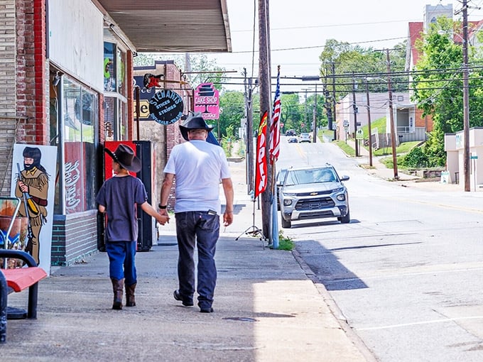 Strolling these sidewalks isn't just transportation—it's a social activity where conversations happen naturally and nobody's checking their watch.