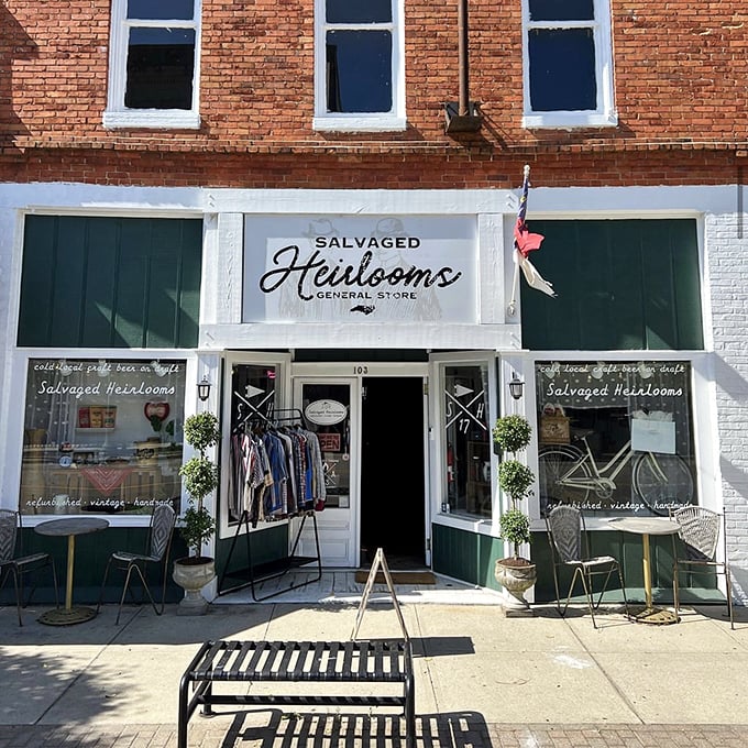 Salvaged Heirlooms isn't just a store—it's a time machine. Each carefully curated vintage piece whispers stories of previous lives while patiently waiting for its next chapter.